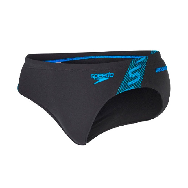 Speedo Monogram 7cm Brief Erkek Mayo Siyah / Mavi